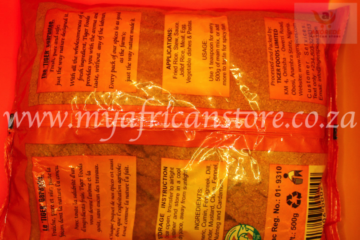 Tiger Curry Powder refill pack 500g - Akorede