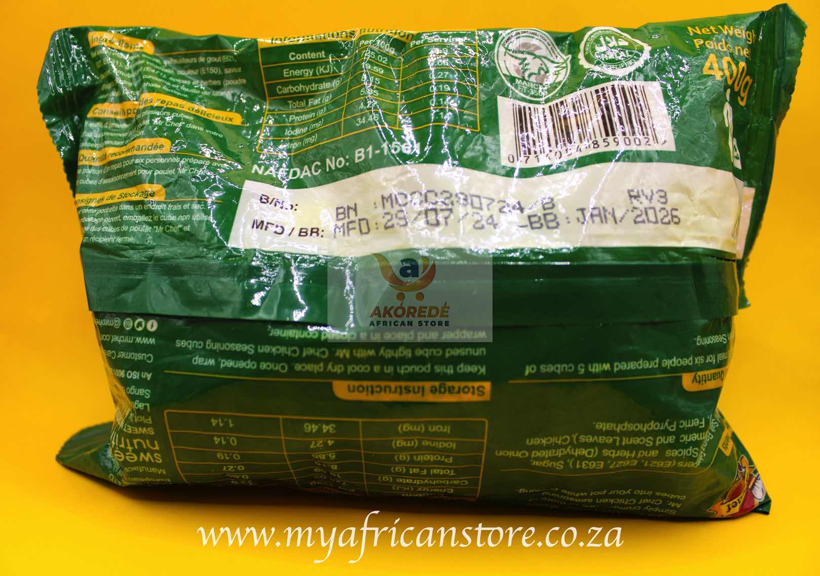 Mr Chef chicken flavor cubes - Akorede